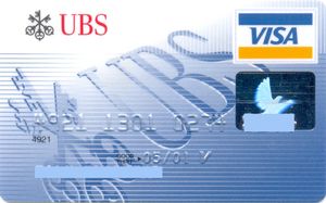 Bank Card: Ubs Visa 4921 (Union Bank Of Switzerland, SwitzerlandCol:CH ...