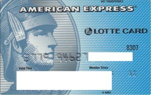 Bank Card: Lotte Card (Lotte Card, Korea, SouthCol:KR-AE-0005.01