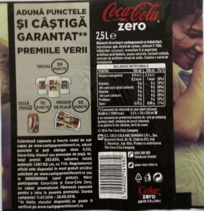 Drink Label: Coca-cola (S.C. Coca-Cola HBC Romania S.R.L., RomaniaCol ...