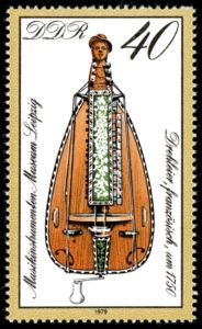 Stamp: Hurdy Gurdy (1750) (Germany, Democratic Republic (DDR)(50 Years ...
