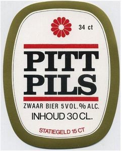 Drink Label: PITT Pils (Bavaria Lieshout Holland, NetherlandsCol:NL ...