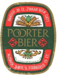 Drink Label: Poorter Bier (Bavaria Lieshout Holland, NetherlandsCol:NL ...