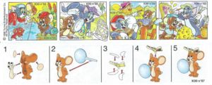 Meal Toy: Tom and Jerry: Jerry with magnifying glass (Kinder Surprise ...