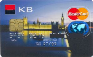 Bank Card: KB (Palace of Westminster) (Komerční Banka (KB), Czech ...