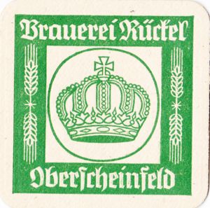 Beer Coaster: Brauerei Ruckel (Brauerei Rückel, Germany, Federal ...