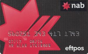 Bank Card: Nab Eftpos (National Australia Bank, AustraliaCol:AU-PL-0002