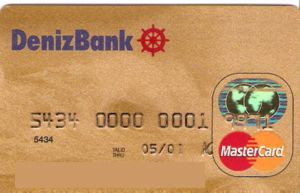 Bank Card: DenizBank (Denizbank, Turkey) Col:TR-MC-0195