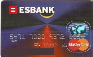 Bank Card: Esbank (Esbank, Türkiye (Turkey)Col:TR-MC-0204