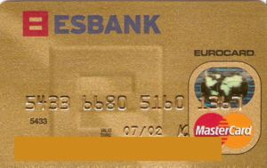 Bank Card: ESBANK (Esbank, Türkiye (Turkey)Col:TR-MC-0206 💳