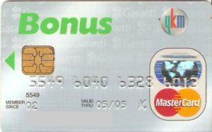 Bank Card: Bonus - YKM (Garanti Bankası, Türkiye (Turkey)Col:TR-MC-0230.01