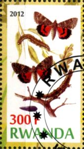 Timbre: Butterflies and Plants (Rwanda: Timbres illégaux(Butterflies ...