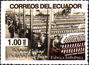 Stamp: Imbabura Textile Factory and Workers (Ecuador(Industrial ...