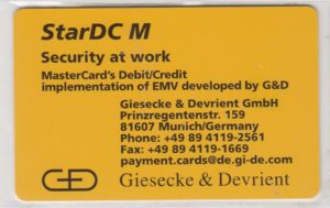 Bank Card: Co-Brand Partner (G&D, Germany, Federal RepublicCol:DE-MC-0057