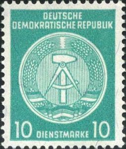 Stamp: Official Stamps for Administration Post B (VII) (Germany ...