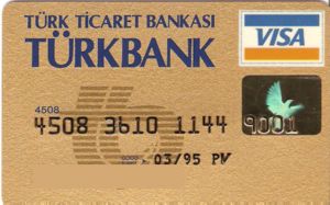 Bank Card: Türkbank (Türk Ticaret Bankası (Turkey), Türkiye (Turkey)Col ...