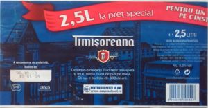 Drink Label: Timisoreana (Ursus Breweries S.A., RomaniaCol:RO-BEER-000080