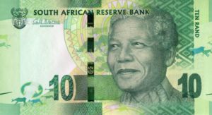 Banknote: 10 Rand (South Africa(2012 ND "Nelson Mandela" without Omron ...