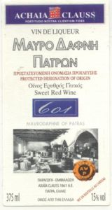 Drink Label: Mavrodaphne of Patras (Achaia Clauss 1861 S.A., GreeceCol ...