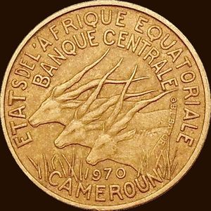 Coin: 5 CFA Francs (Equatorial African States(1961~1973 - Circulation ...