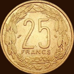 Coin: 25 CFA Francs (Equatorial African States(1961~1973 - Circulation ...