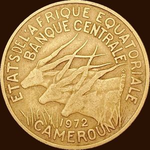 Monedă: 25 CFA Francs (Statele Ecuatoriale Africane(1961~1973 - Monede ...