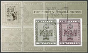 Stamp: Sydney Stamp Expo2015 on Anzac Centenary souvenir sheet ...