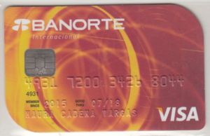 Bank Card: Banorte (BaNorte, MexicoCol:MX-VI-0031.02