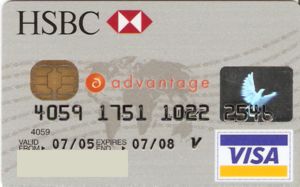 Bank Card: HSBC - Advantage (HSBC bank, Türkiye (Turkey)Col:TR-VI-0278