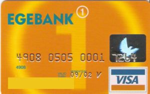 Bank Card: Egebank (Egebank, Türkiye (Turkey)Col:TR-VI-0296