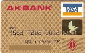 Bank Card: Akbank (Akbank T.A.Ş., Türkiye (Turkey)Col:TR-VI-0156.01