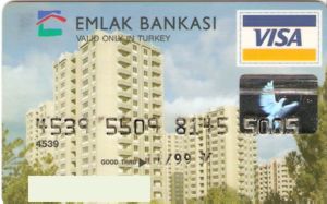 Bank Card: Emlak Bankası (Emlak Bankası, Türkiye (Turkey)Col:TR-VI-0308