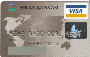 Bank Card: Emlak Bankası (Emlak Bankası, Türkiye (Turkey)Col:TR-VI-0309