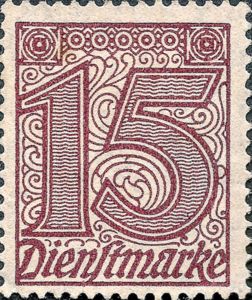 Stamp: Official Stamp for all coutries - without figures '21' (German ...