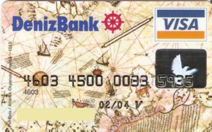 Bank Card: DenizBank (Denizbank, Türkiye (Turkey)Col:TR-VI-0312