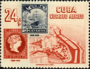 Stamp: View of Capital City (Cuba(100 years stamps of Spanish West ...
