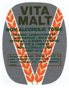 Drink Label: Vita Malt (Bavaria Lieshout Holland, NetherlandsCol:NL ...