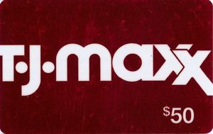 Gift Card: Red (T.J.Maxx, United States of America) (TJ-Maxx) Col:US ...
