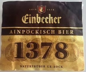 Drink Label: Einbecker 1378 (Einbecker Brauhaus AG, Germany, Federal ...
