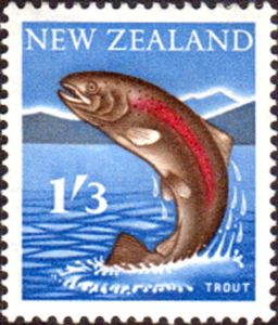 Stamp: Rainbow Trout (Salmo gairdneri) (New Zealand(Pictorial ...