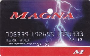 Functional Card: Magna (Filling Stations, Slovenia(Magna) Col:SI-MAG-001.02