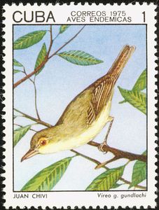 Stamp: Cuba-Vireo (Vireo gundlachii) (Cuba(Indigenous Bird) Mi:CU 2057 ...