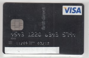 Bank Card: First Direct (HSBC, United Kingdom of Great Britain ...