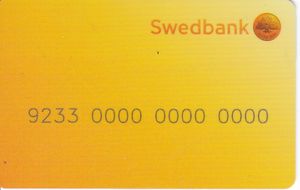 Bank Card: Yellow (temporary card) (Swedbank, EstoniaCol:EE-GM-0107