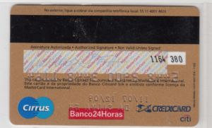 Bank Card: Credicard (City, BrazilCol:BR-MC-0026