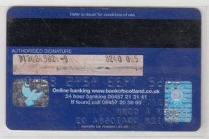 Bank Card: Bank Of Scotland (Bank Of Scotland, United Kingdom of Great ...