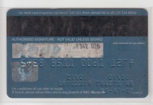 Bank Card: Rbs (Royal Bank of Scotland, United Kingdom of Great Britain ...