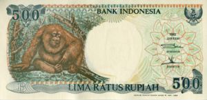 Banknote: 500 Rupiah (Indonesia) (1992-2001 Issue) Wor:P-128h