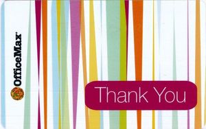 Gift Card: Thank You (OfficeMax, United States of America(OfficeMax ...
