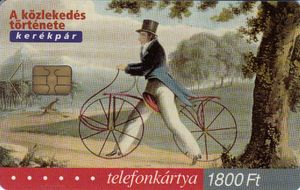 Telefonkártya: A közlekedés története: Kerékpár (Magyar Telekom (Matáv), Magyarország(Közlekedés ...