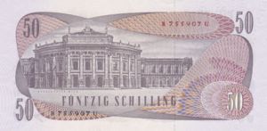 Banknote: 50 Schilling (Ferdinand Raimund) (Austria) (1966-1970 Issues ...